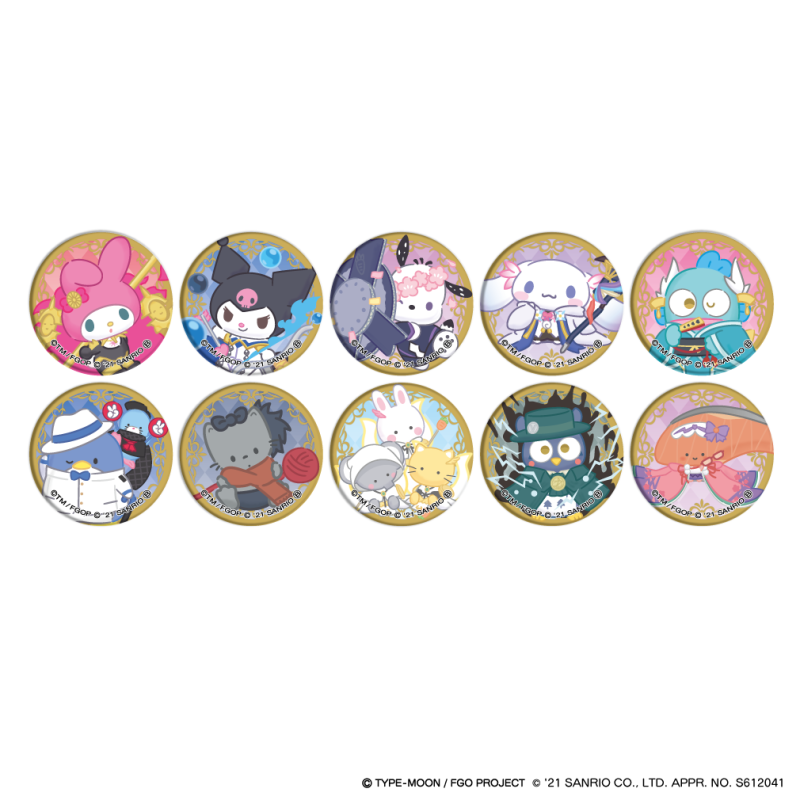 Can Badge Fate Grand Order x Sanrio Characters 02 B Group Complete Box ...